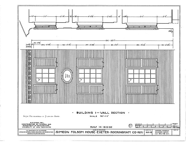 HABS NH,8-EX,3- (sheet 10 of 15) - Simeon Folsom House