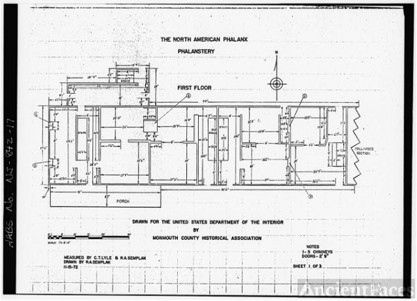17. Photocopy of measured drawings drawn by R. A....