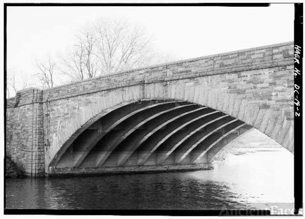 Detail of arch, north elevation. - Boundary Channel...