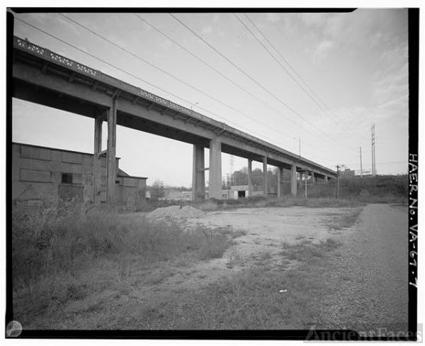 7. PARTIAL ELEVATION, FROM SOUTHEAST, SHOWING STRUCTURAL...