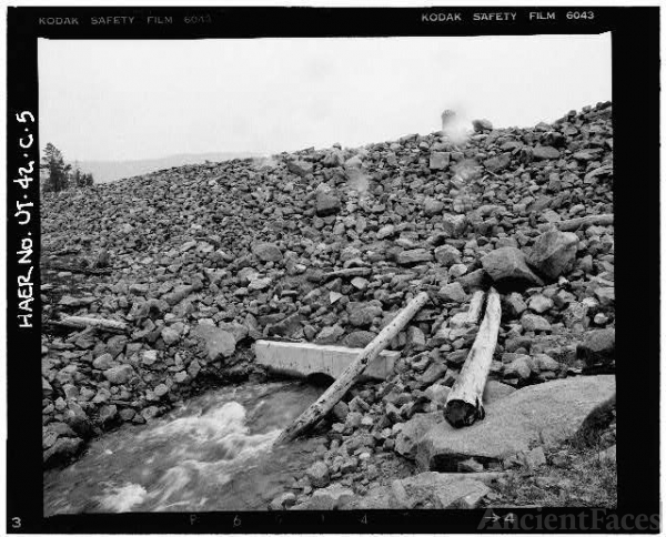 5. VIEW SHOWING DOWNSTREAM OUTLET GATE AND COLLAR,...