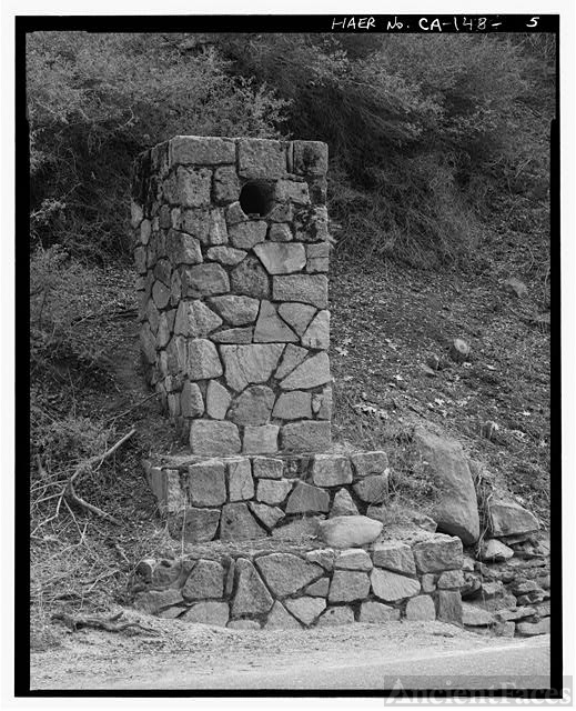 5. STONE PYLON OF FORMER PARK ENTRANCE SIGN, SOUTH OF...