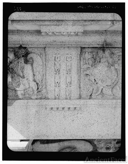 49. NORTHEAST ELEVATION, FRIEZE DETAIL - National...