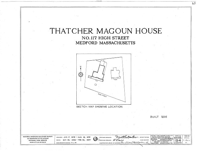 HABS MASS,9-MED,10- (sheet 0 of 11) - Thatcher Magoun...