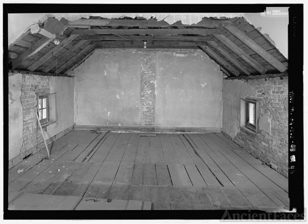 Interior view, second floor, west room, view looking to...