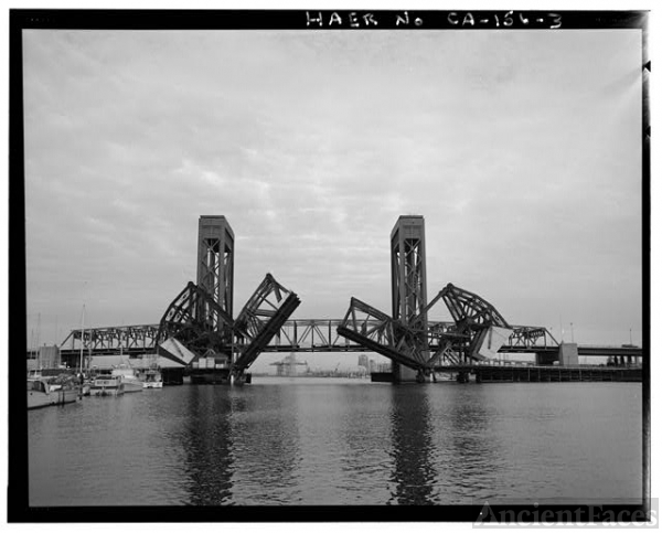 3. View of bridge in the half-closed position from...