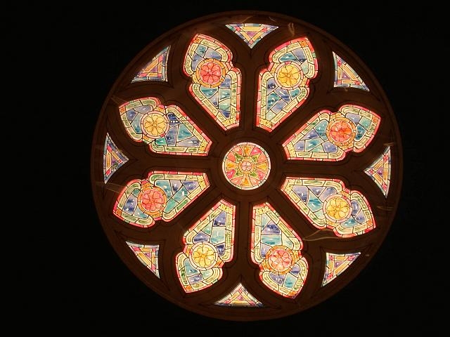 [Design drawing for stained glass Rose window]