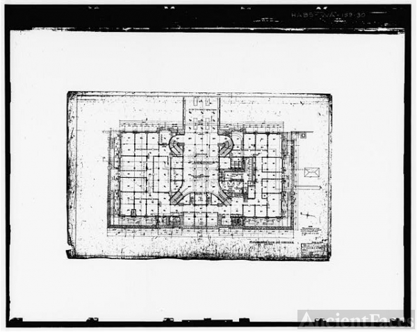 30. DRAWING NO. 5 - PLAN OF OFFICE FLOOR AND CONCOURSE,...