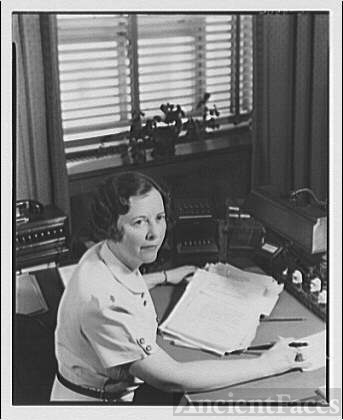 Miss Helen Gandy, secretary to J. Edgar Hoover. Miss...
