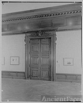 Morgan Library, E. 36th St., New York City. Detail of...