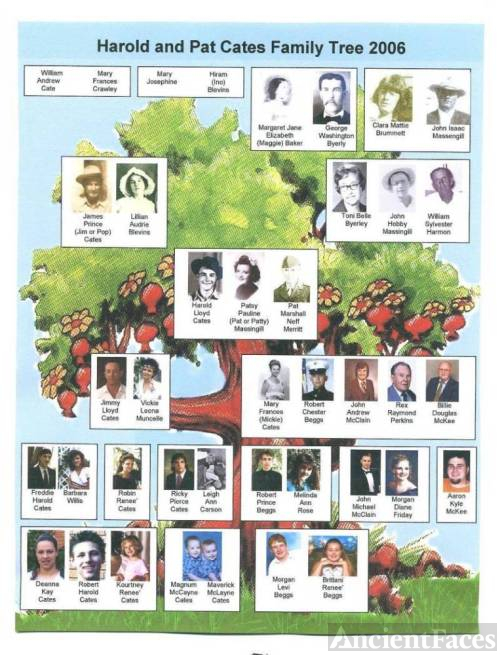 Harold and Pat Cates Family Tree 2006