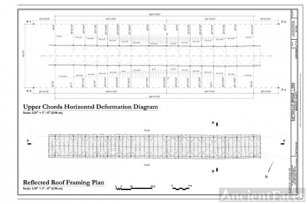Upper Chords Horizontal Deformation Diagram; Reflected...