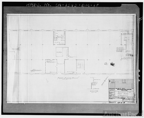 Photocopy of drawing located at National Archives, San...