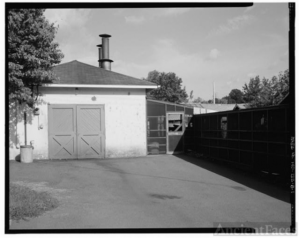 1. VIEW EAST, WEST FRONT OF MAIN HEADHOUSE (BUILDING 4)