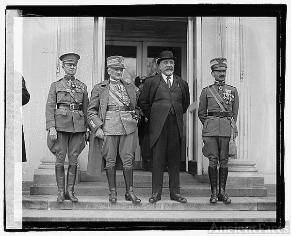 Col. Mervyn Buckey, General Diaz, Ambassador Ricci, and...