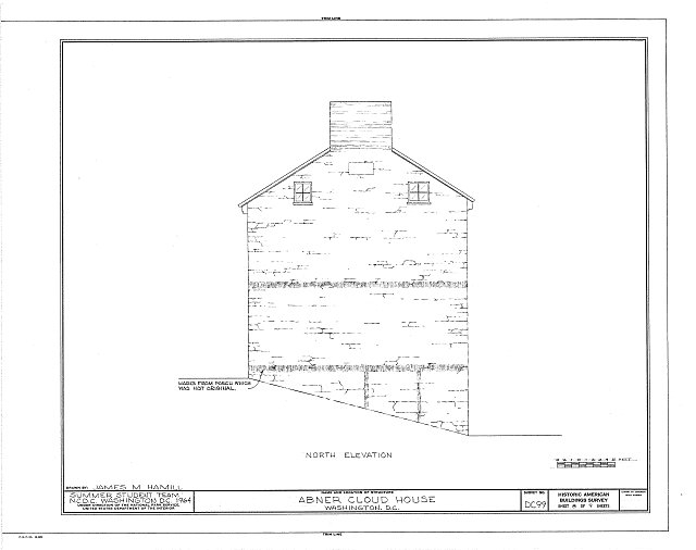 HABS DC,WASH,167- (sheet 8 of 9) - Abner Cloud House,...