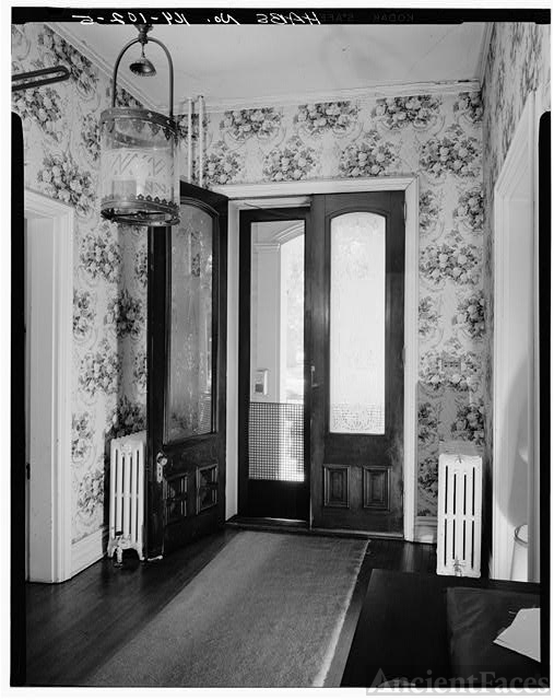 5. FIRST FLOOR, HALL, VIEW OF ENTRANCE DOORS - William...