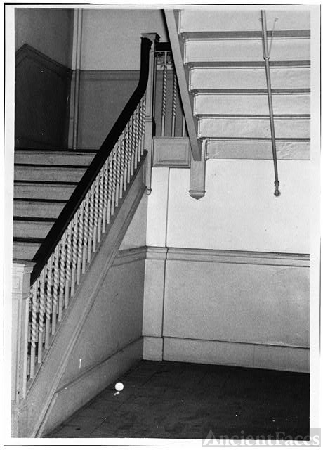 INTERIOR, FIRST FLOOR FRONT STAIRS - Worcester...