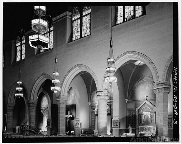 3. VIEW OF SIDE AISLES FROM NAVE, LOOKING NORTH - Church...