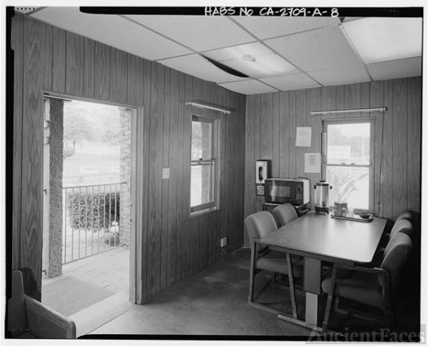INTERIOR OF MAIN ROOM LOOKING NORTH TO PORCH OF...