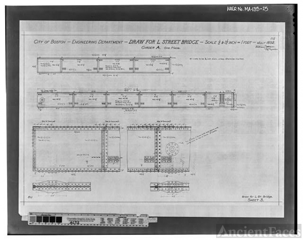 25. Photocopy of drawing, Draw for L Street Bridge, Sheet... 25. Photocopy of drawing, Draw for L Street Bridge, Sheet...