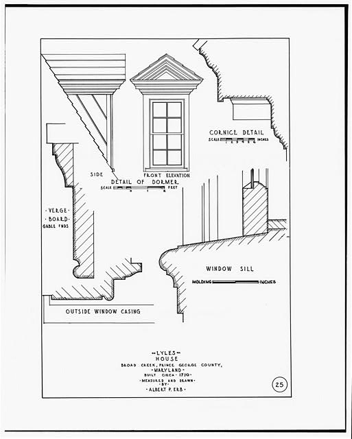 7. DETAILS OF DORMER, CORNICE, WINDOW SILL AND VERGE...