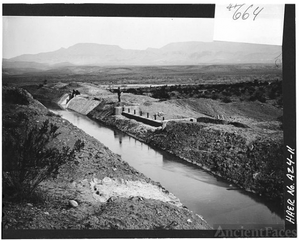 11. SLUICEWAY AND OVERFLOW WEIR ON THE POWER CANAL...