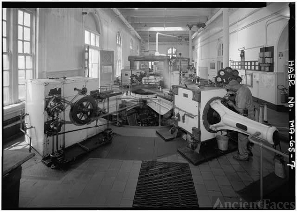 7. Engine room, horizontal corliss (engine #3), taken...