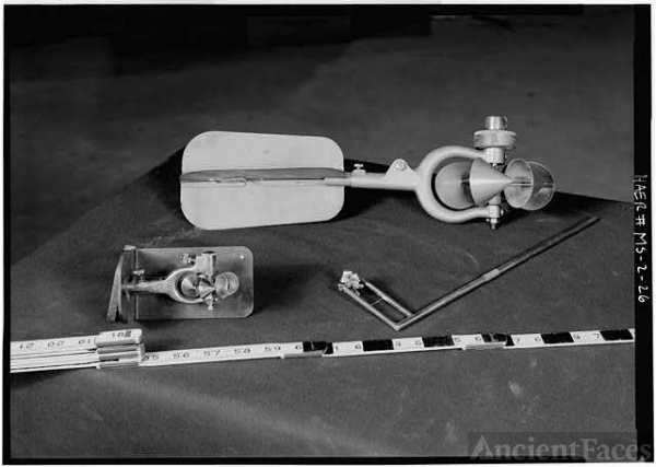 26. CURRENT METERS WITH FOLDING SCALE (MEASURED IN...