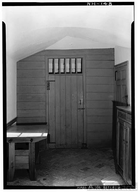 6. INTERIOR, CONNECTING PASSAGEWAY, DETAIL OF DOOR