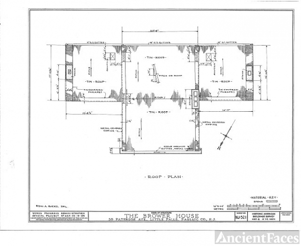 HABS NJ,16-LITFA,2- (sheet 4 of 24) - Brower House, 50...
