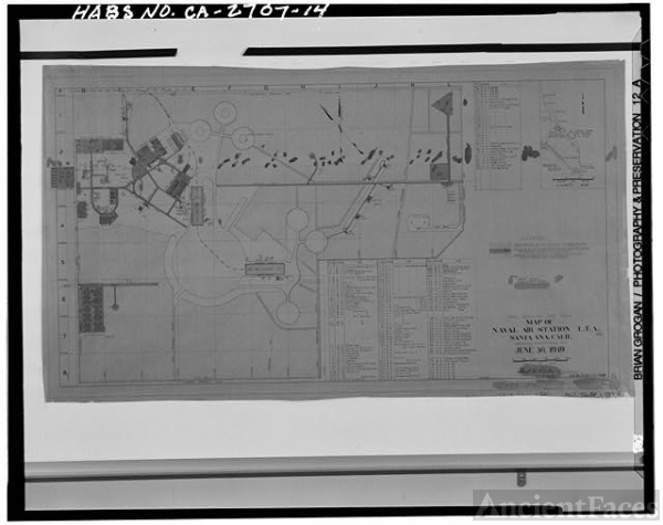 Map of Naval Air Station (L.T.A.), Santa Ana, Calif....