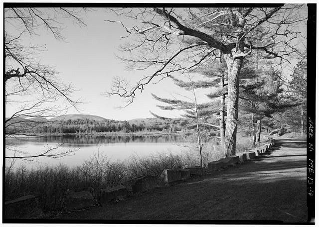 16. ROADSCAPE ALONG WITCH HOLE POND. - Rockefeller...