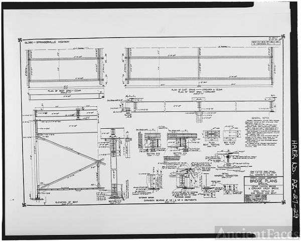 29. Photocopy of construction drawing, Arizona Highway...
