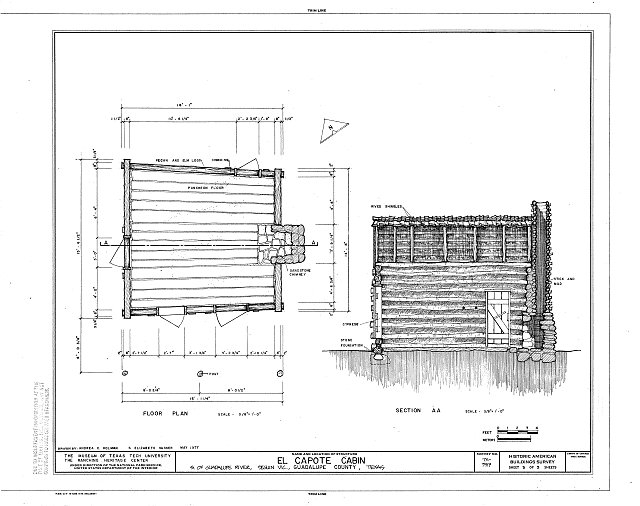 HABS TEX,152-LUBBO,15- (sheet 3 of 3) - El Capote Cabin,...