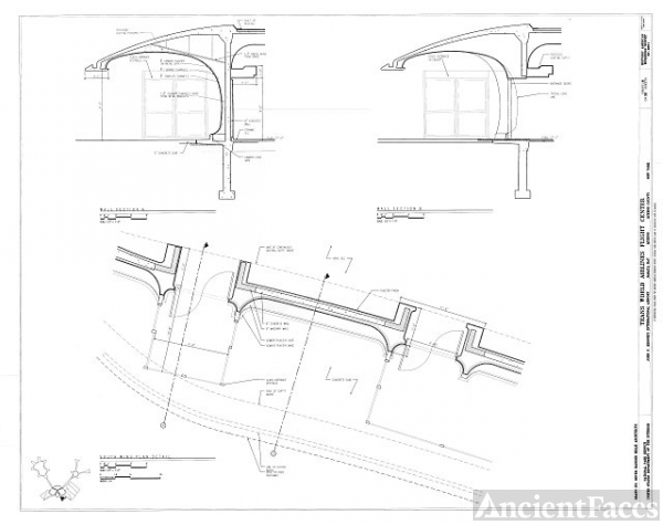 Transverse Section through North Wing & Details - Trans...