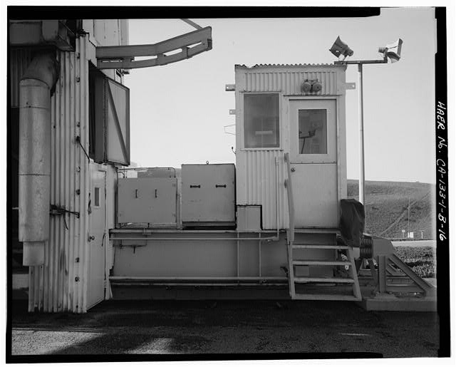 16. EAST FACE OF OPERATOR SHED AT BASE OF MST, SOUTHWEST...