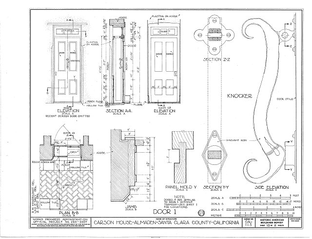 HABS CAL,43-ALMA,2- (sheet 10 of 11) - Carson House,...