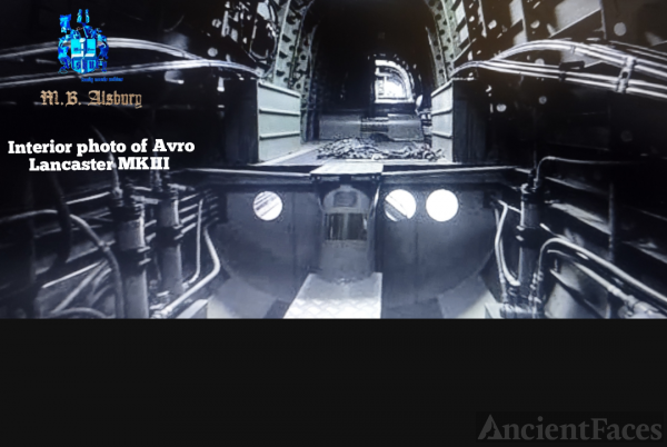 WW2 Royal Air Force l, Avro Lancaster MKIII bomber interior photo
