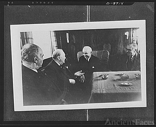 Prime Minister Winston Churchill and president of Turkey....