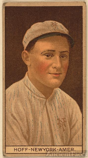 [Chester Hoff, New York Highlanders, baseball card portrait]