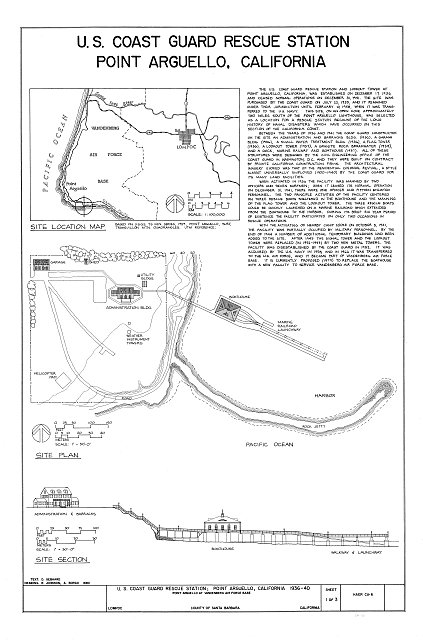 HAER CAL,42-LOMP.V,2- (sheet 1 of 3) - Point Arguello...