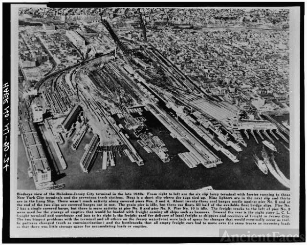 24. AERIAL VIEW OF TEE RAILROAD YARD IN THE 1940S