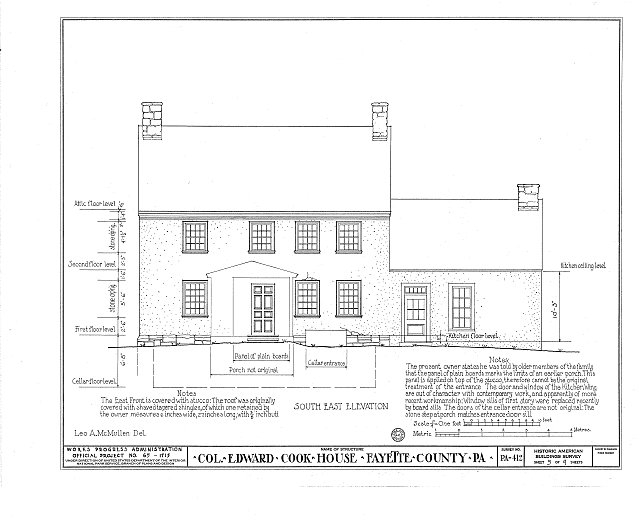 HABS PA,26-FACI.V,1- (sheet 5 of 9) - Colonel Edward Cook...