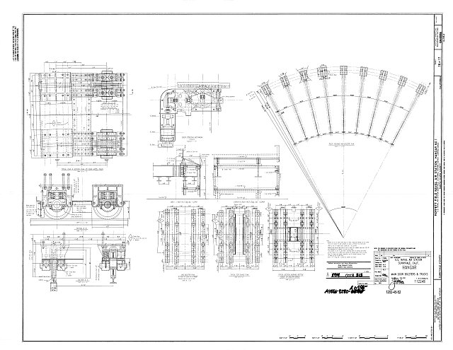 Original Drawing - Main Door Bolsters & Trucks - Naval...