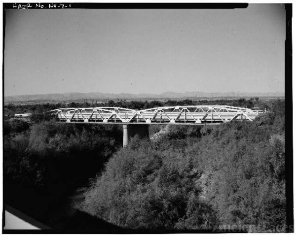 1. SIDE VIEW OF MUDDY RIVER BRIDGE FROM I-15 BRIDGE