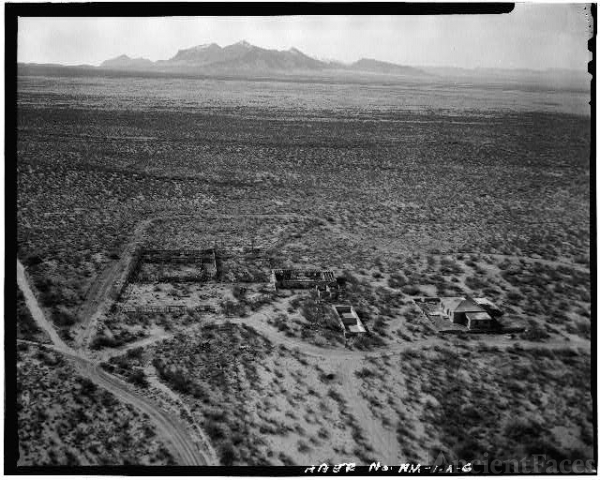 6. MCDONALD RANCH: AERIAL VIEW OF RANCH COMPLEX, LOOKING...