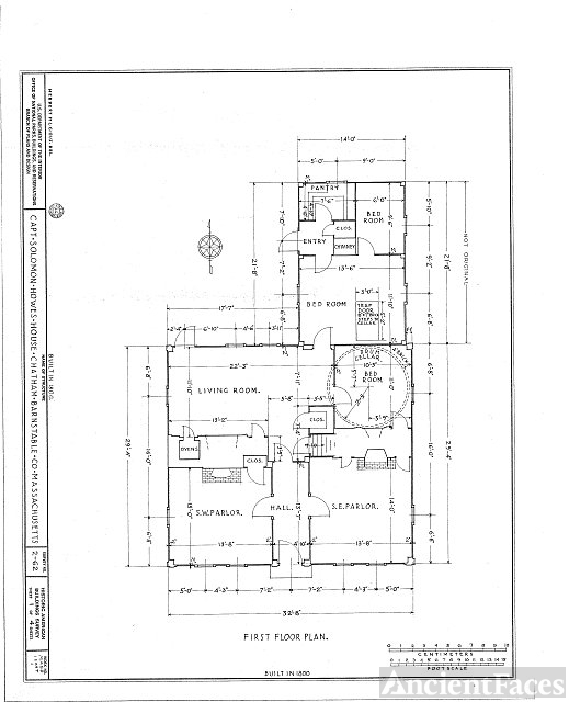 HABS MASS,1-CHAT,1- (sheet 1 of 4) - Captain Solomon...