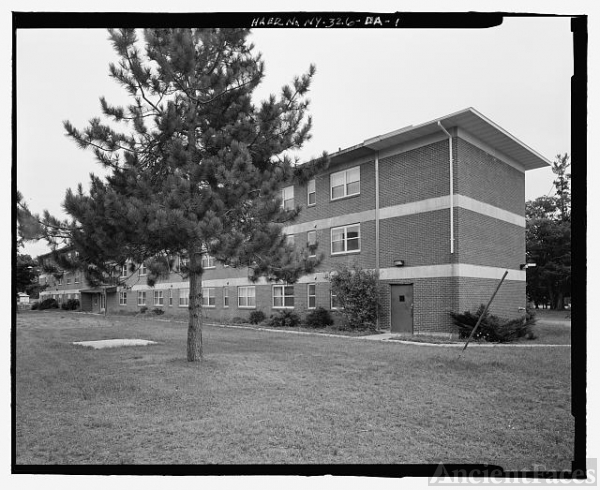 WEST (FRONT) AND SOUTH (SIDE) ELEVATIONS OF BUILDING....