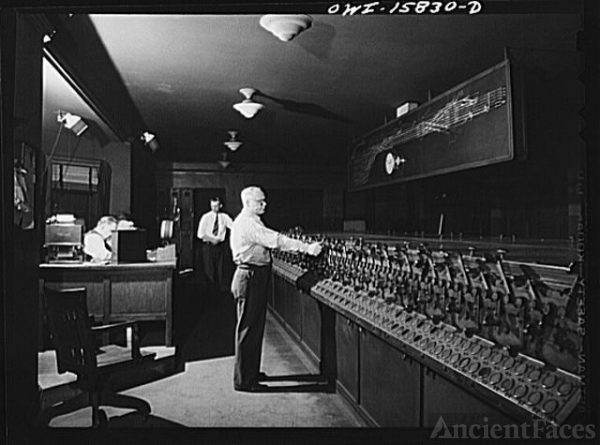 Chicago, Illinois. In the interlocking tower at Union...